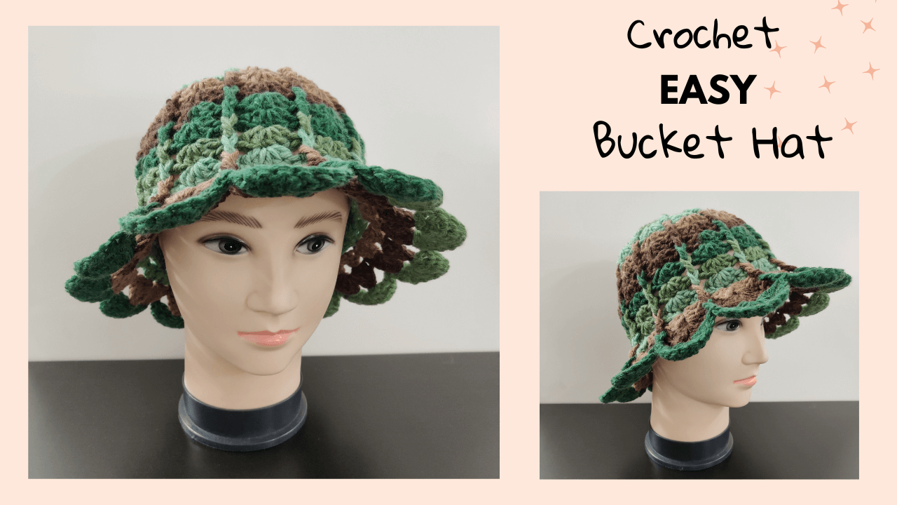 FREEBIE Sea Shells Bucket Hat - Unique Crochet Patterns